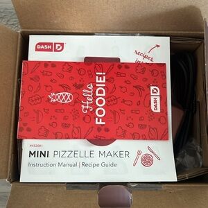 Dash | Kitchen | Dash Mini Pizzelle Maker With Recipe Book New | Poshmark